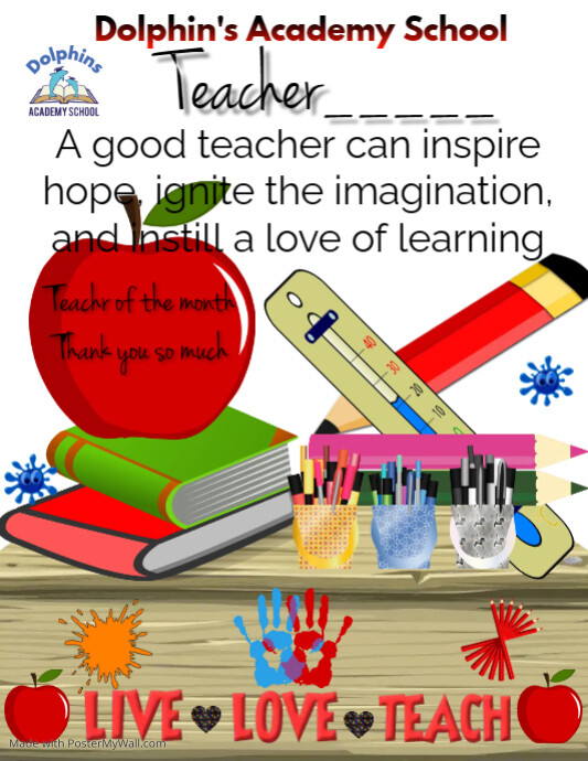 Teachers appreciation week, school posters | PosterMyWall
