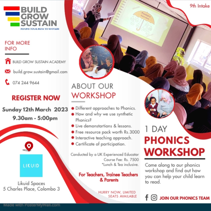 Acting and Theatre Workshop Brochure | PosterMyWall