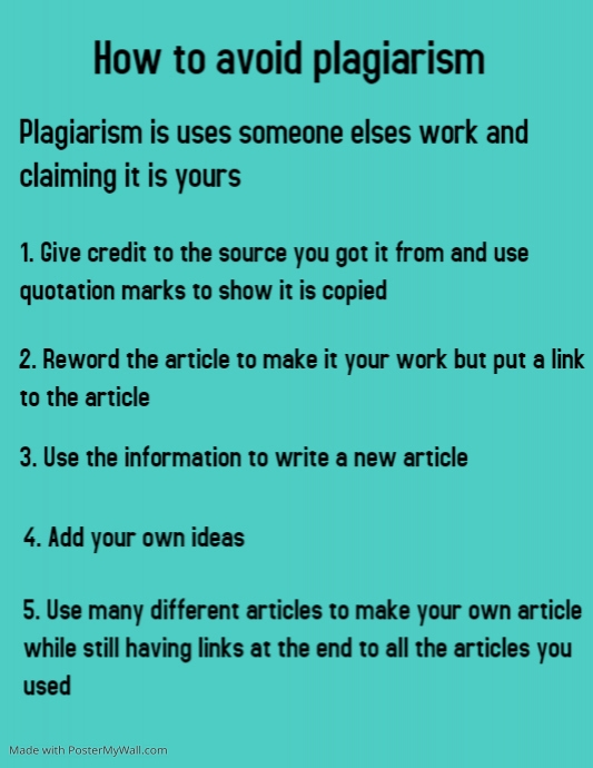 How to Avoid Plagiarism | PosterMyWall