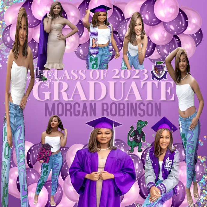 MORGAN GRADUATION BANNER | PosterMyWall