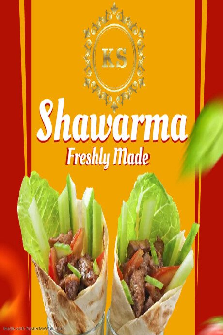 Copy of Fresh Shawarma Poster | PosterMyWall