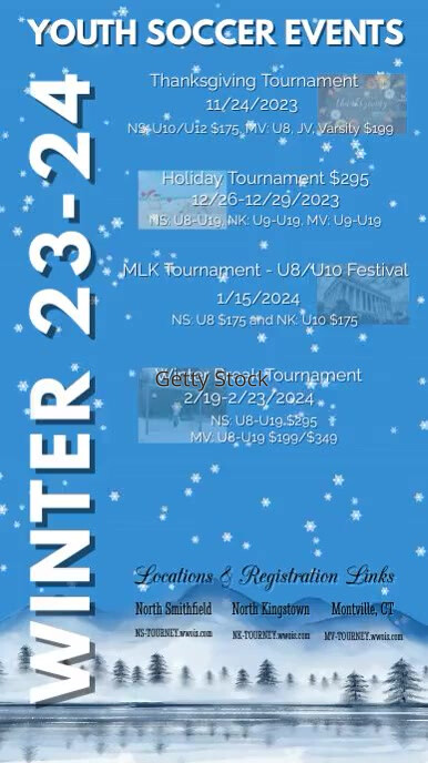 Winter Events Schedule Calendar Template | PosterMyWall