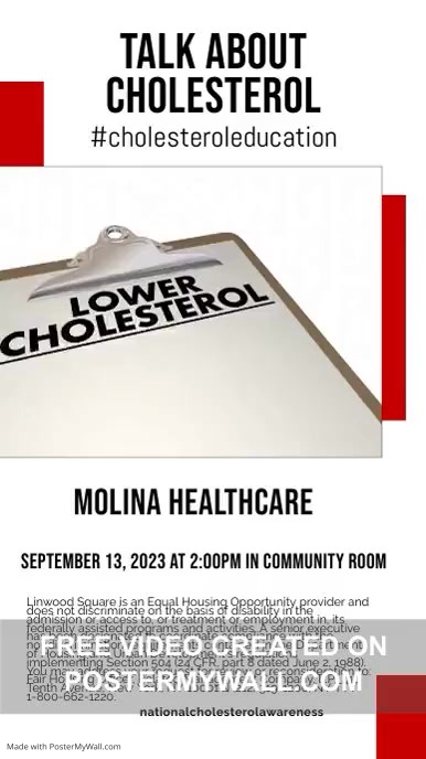 Sep - National Cholesterol Awareness Month | PosterMyWall