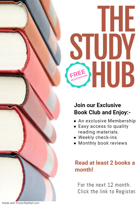 Book Club Flyer Design Template | PosterMyWall