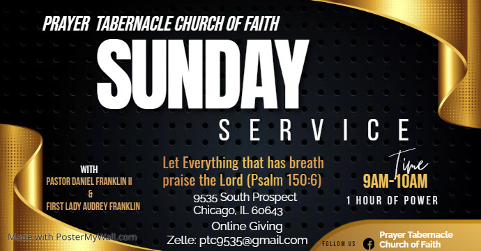 Sunday Service Ad | PosterMyWall