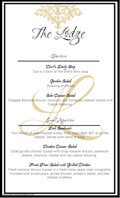 Dinner page 1 | PosterMyWall
