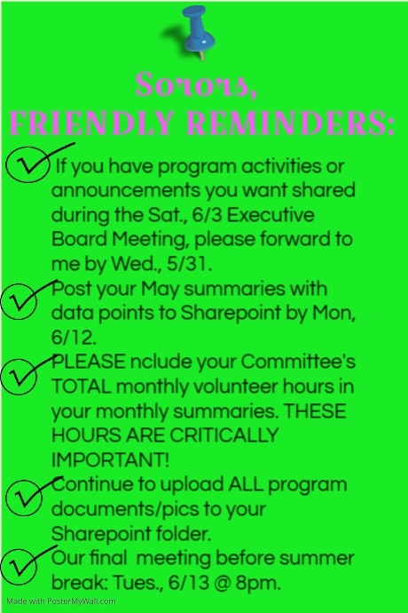 Friendly Reminder Template | PosterMyWall