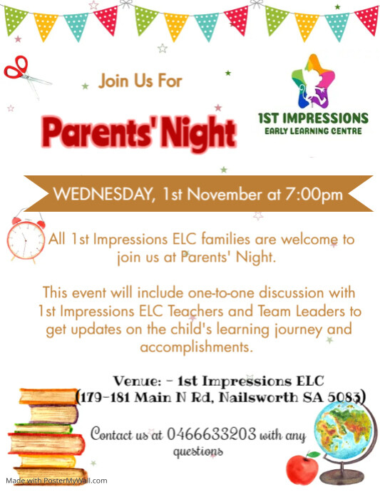 Family Literacy Night flyer Fundraiser | PosterMyWall