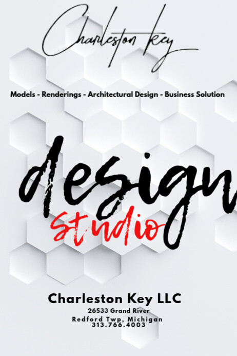 White geometry event flyer design template | PosterMyWall