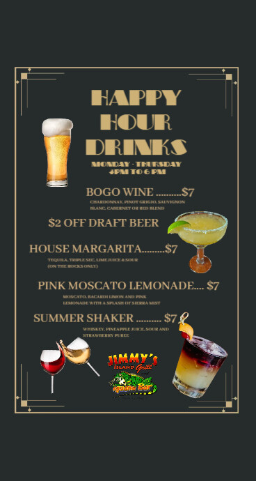 Cocktail Special Menu | PosterMyWall