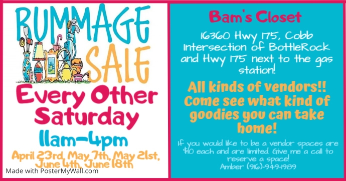 Copy of COMMUNITY RUMMAGE SALE | PosterMyWall