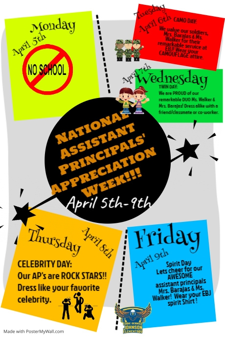 Copy of Assistant Principals Week English | PosterMyWall