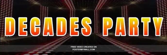 Decades Party Sign 1 | PosterMyWall
