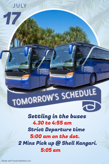 Copy of Bus Trip flyer Template | PosterMyWall