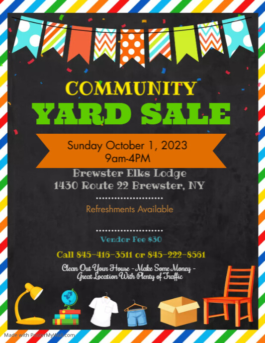 Community Yard Sale Flyer | PosterMyWall