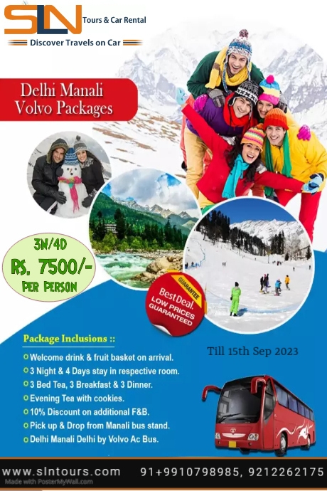 Manali holiday travel package | PosterMyWall