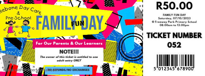 Copy of FFD Entry Ticket (Adults) | PosterMyWall