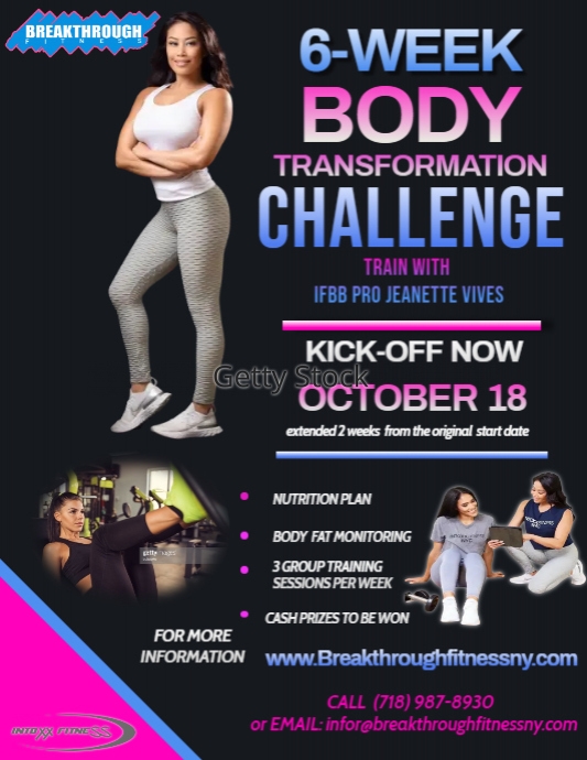 FITNESS CHALLENGE FLYER | PosterMyWall