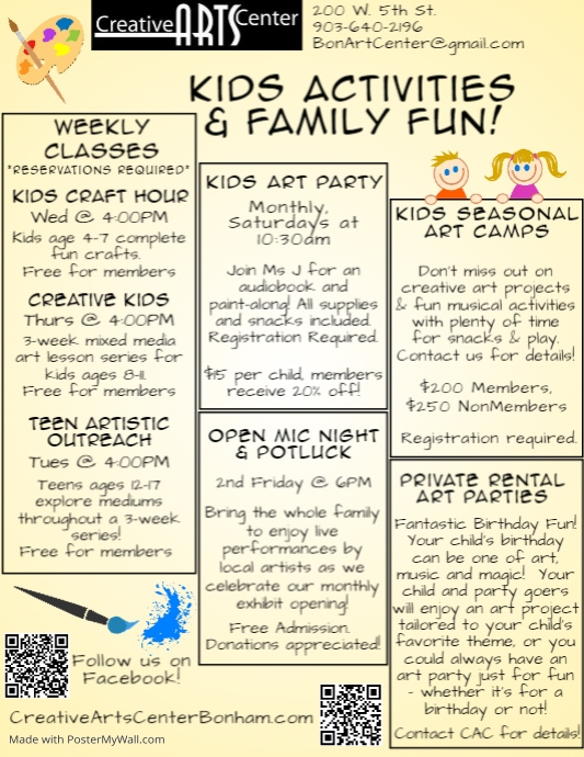 Kids Activities | PosterMyWall