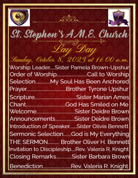 Lay Day Program | PosterMyWall