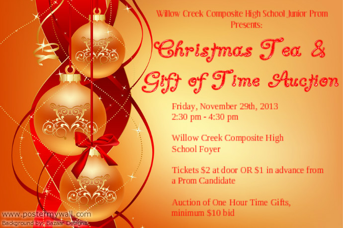 Christmas Tea | PosterMyWall