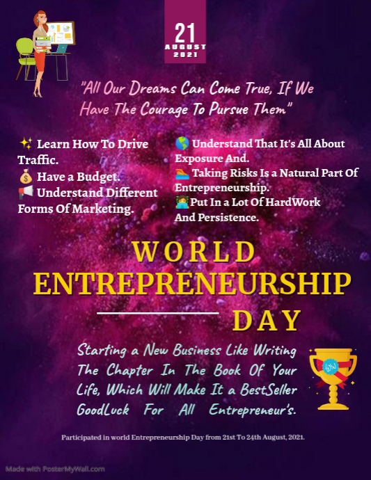 Flyer Entrepreneurship Poster | PosterMyWall