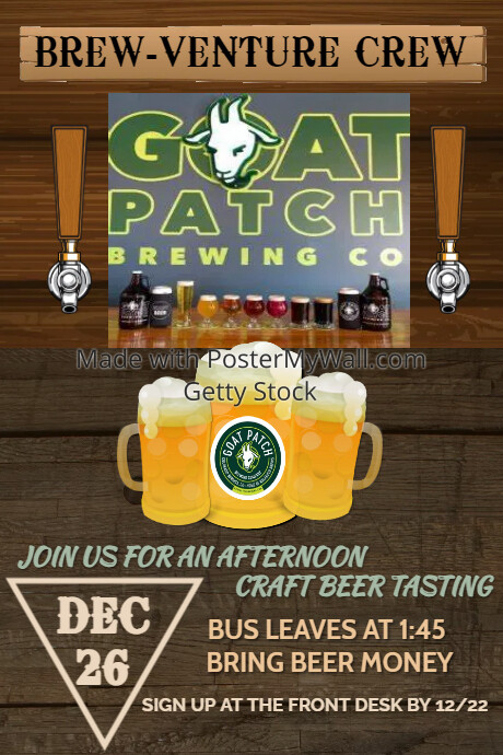 Copy of Tap Room Poster | PosterMyWall