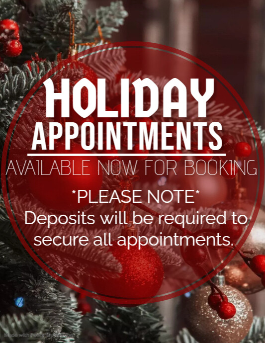 Copy of Holiday Appointment Reminder | PosterMyWall