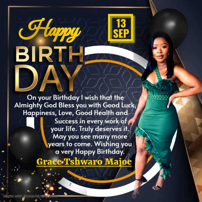 Copy of Mono Majoe Birthday | PosterMyWall