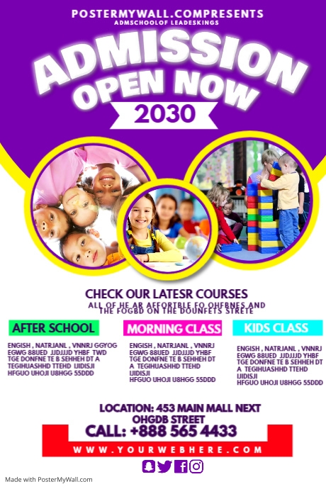 admission flyer | PosterMyWall