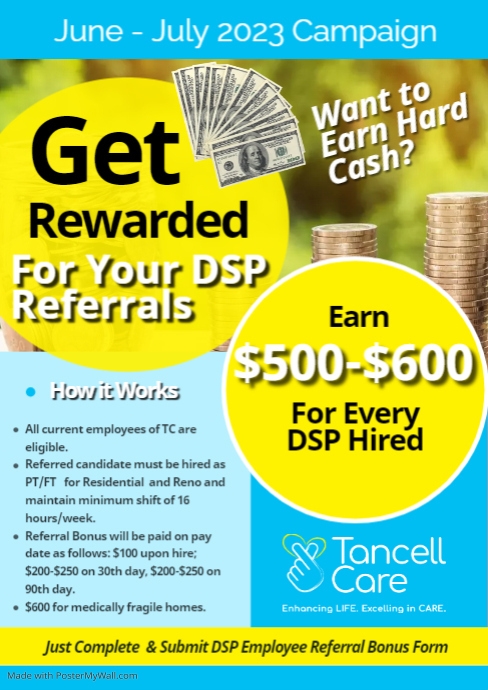TC Employee Referral Program Flyer | PosterMyWall