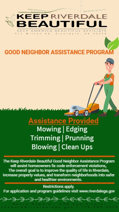 KRB Good Neighbor Assistance Program | PosterMyWall