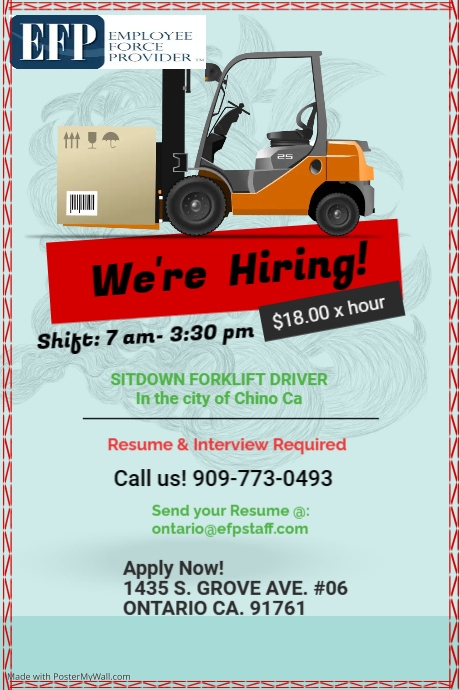 Copy of Forklift sale Service Flyer Template | PosterMyWall