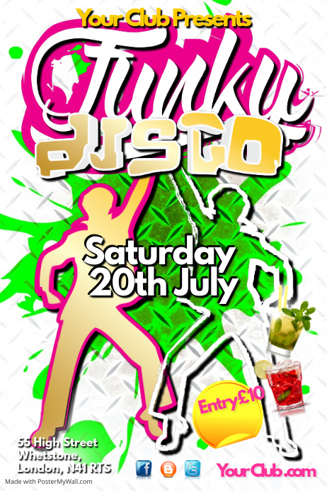 Copy of Funky disco poster | PosterMyWall