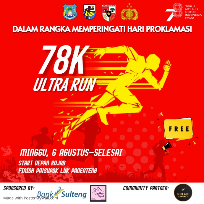 ULTRA RUN 78K | PosterMyWall