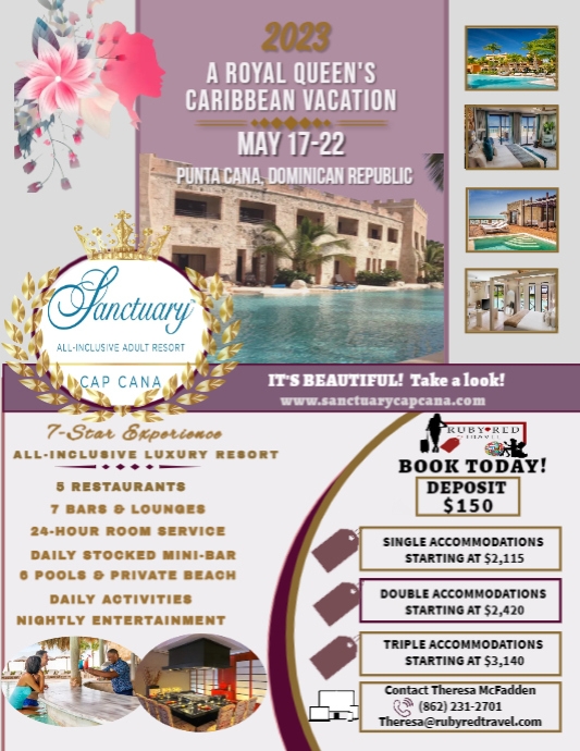 Ruby Red A Royal Queens Vacation 2023 (1) | PosterMyWall