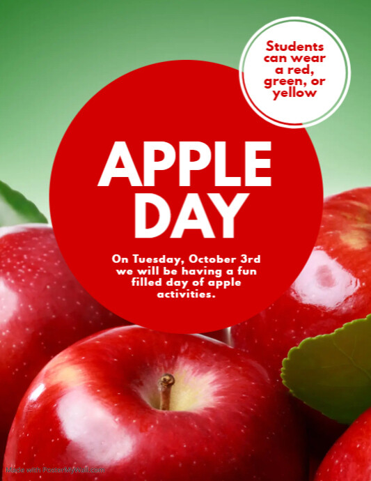 Apple stand market Flyer Design template | PosterMyWall