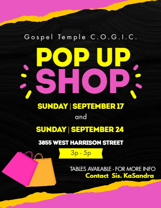 Yellow Vendor Pop Up Shop Instagram Post Temp | PosterMyWall