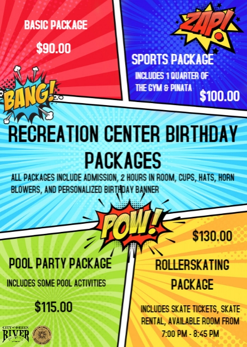 REC CENTER BIRTHDAY | PosterMyWall
