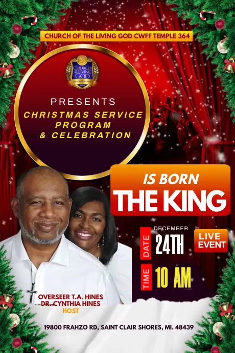 christmas service template | PosterMyWall