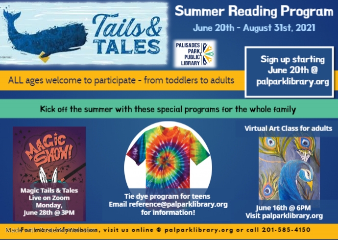 Summer reading postcard | PosterMyWall