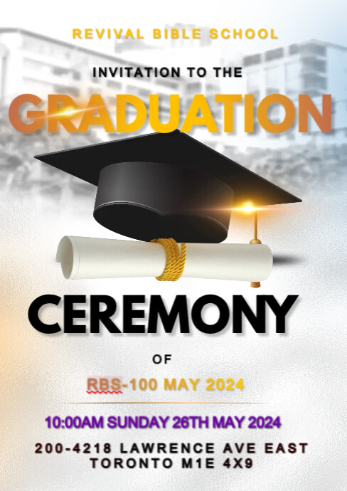 Copy of GRADUATION INVITATION | PosterMyWall