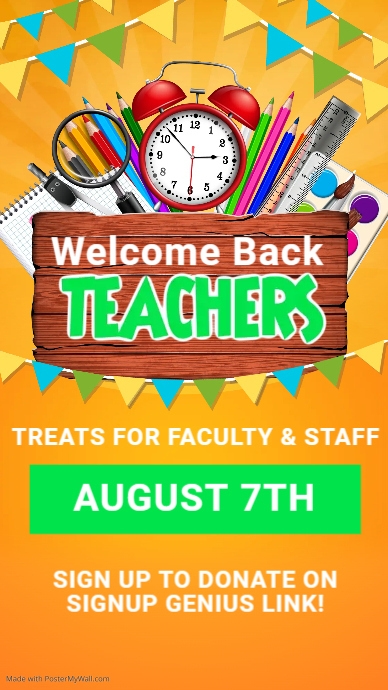 WELCOME BACK TREATS 2023 | PosterMyWall