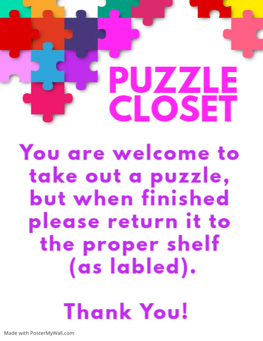 Jigsaw puzzle tournament flyer template | PosterMyWall