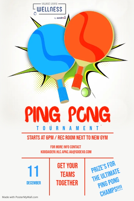 July Ping Pong | PosterMyWall