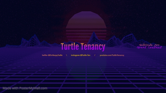 Copy of Retrowave youtube channel art banner | PosterMyWall