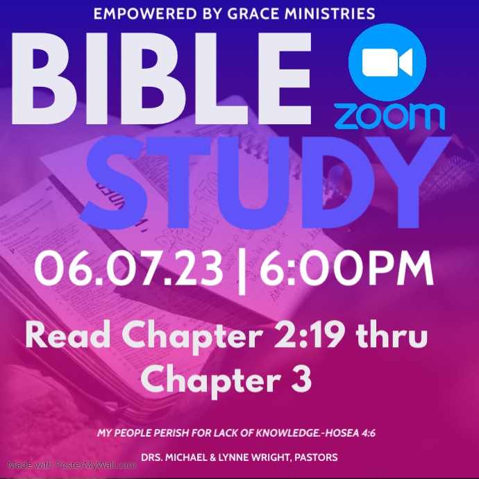 ZOOM BIBLE STUDY (1) | PosterMyWall