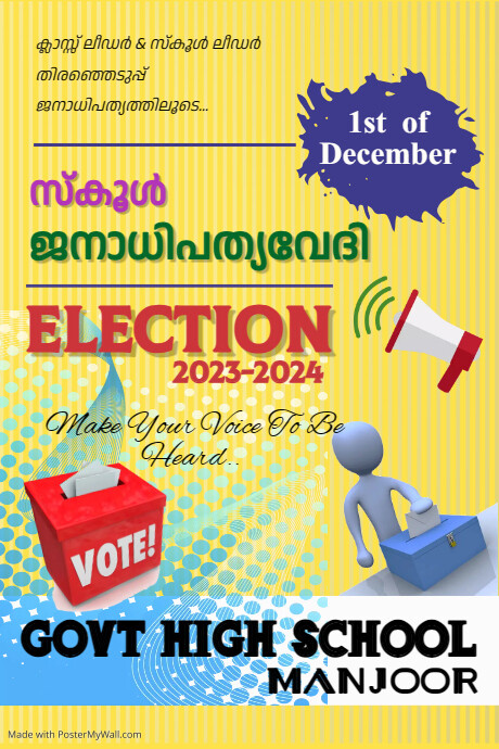 Students council elections, poster | PosterMyWall
