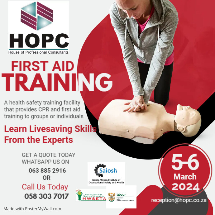 Copy of Modern CPR Training Service Flyer | PosterMyWall