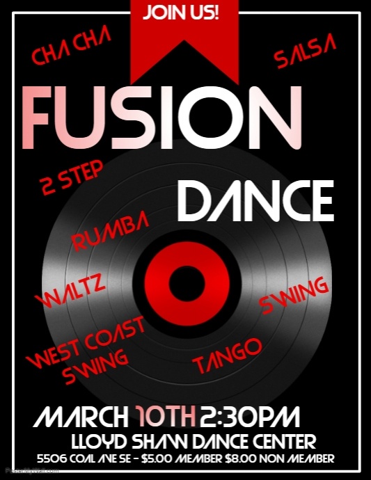 Fusion Dance Party | PosterMyWall
